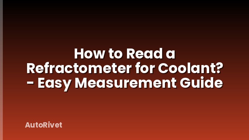 How to Read a Refractometer for Coolant? - Easy Measurement Guide ...